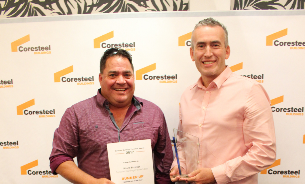 Shane Brooker Takes Home Coresteel Runner-up Salesperson 2017